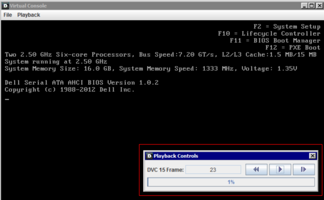 Dell iDRAC7 – Record boot process to video file – VirtualG.uk
