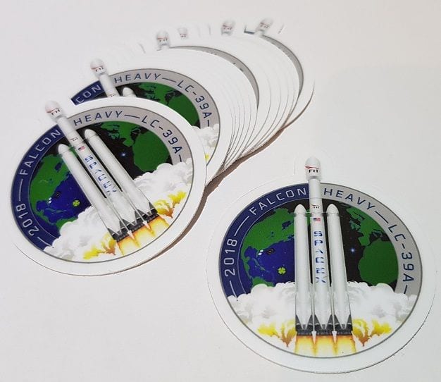 SpaceX Falcon Heavy Stickers for vExperts
