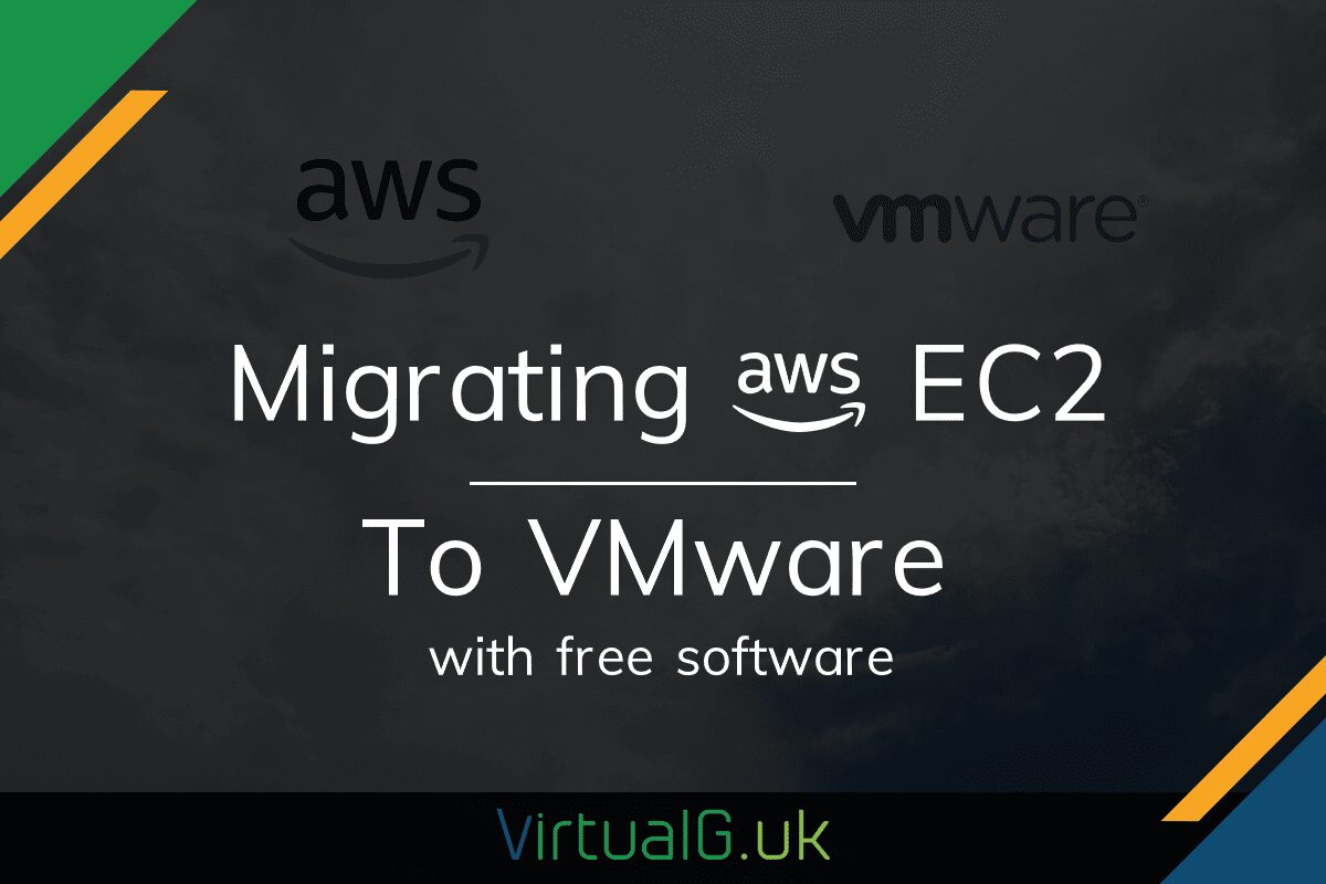 Migrating AWS EC2 Instances to VMware (Free software)