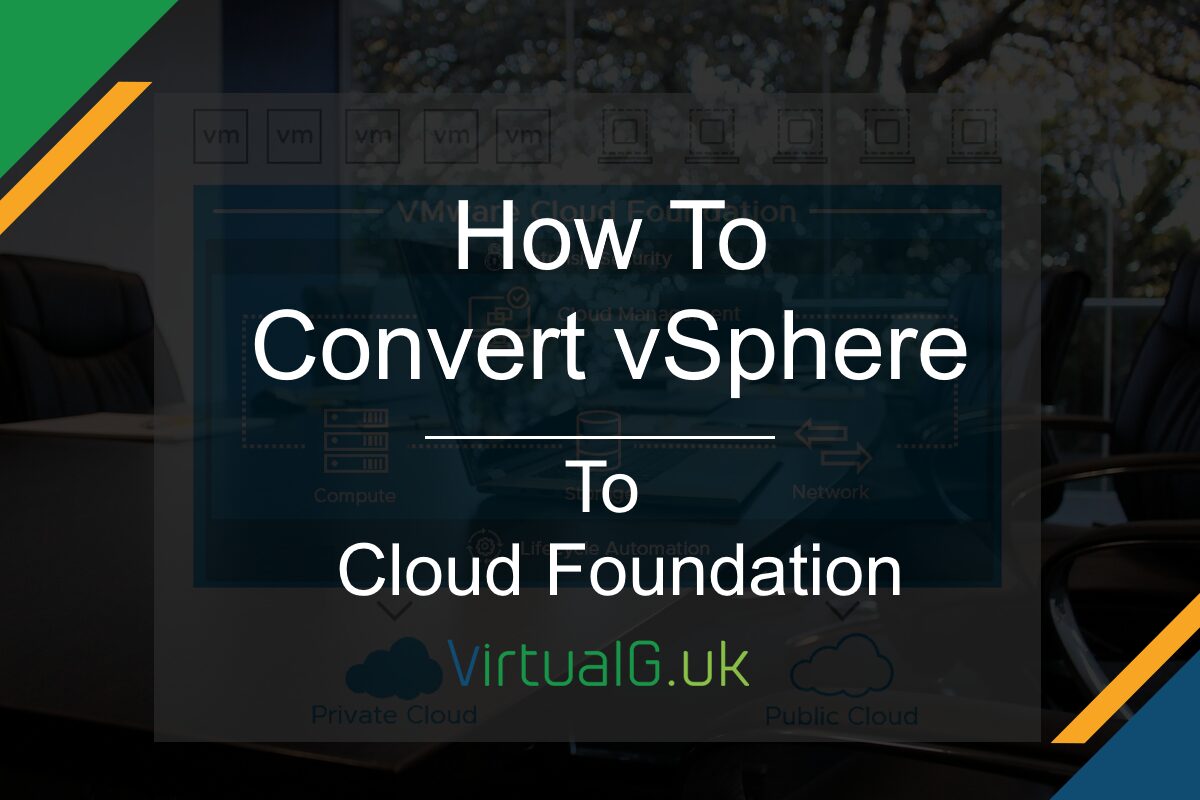 Migrating from vSphere to VMware Cloud Foundation